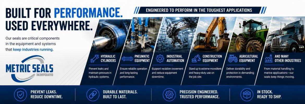 Metric Seals - your source for all your hydraulic and pneumatic seals.